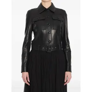 Saint Laurent Belted Cropped Jacket