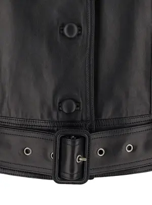 Saint Laurent Belted Cropped Jacket