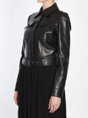 Saint Laurent Belted Cropped Jacket