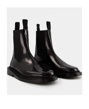 TOGA VIRILIS Stud-embellished Leather Ankle Boots