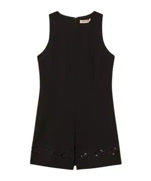 TWINSET Floral Embroidery Tunic - Black