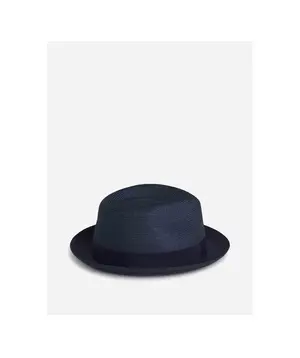 Borsalino Straw Fedora With Wide Brim