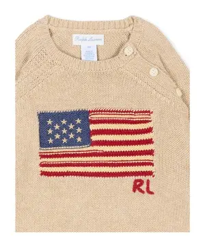 Ralph Lauren Flag Intarsia Knitted Jumpsuit