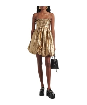 GANNI Metallic Dress