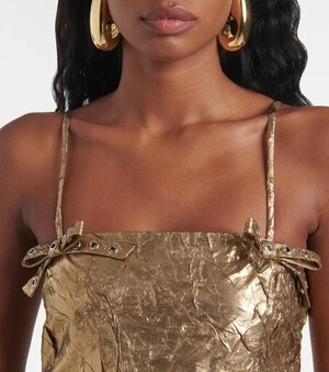 GANNI Metallic Dress
