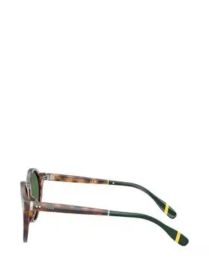 POLO RALPH LAUREN EYEWEAR Round-frame Tortoiseshell-effect Sunglasses
