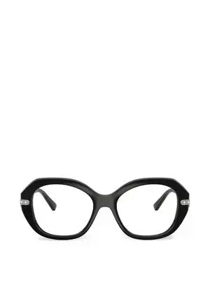 VOGUE EYEWEAR Oval Frame Eyeglasses - Black