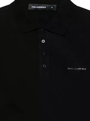 Karl Lagerfeld Logo-plaque Polo Shirt