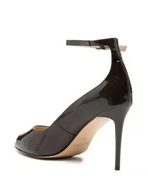 SERGIO MORETTI FIRENZE Peep-toe Ankle-strap Pumps