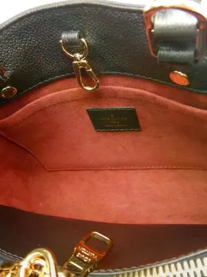 LOUIS VUITTON Bicolor Monogram Empreinte Giant Montaigne Bb Satchel