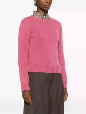 ARAGONA Ribbed-knit Crew-neck Sweater