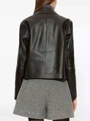 ARMA Button-up Leather Jacket