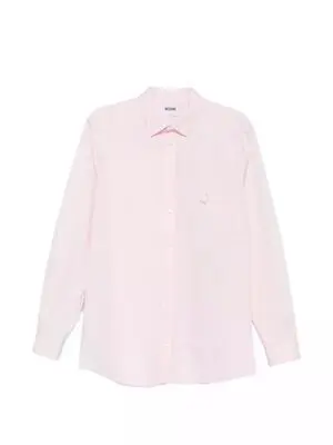 Moschino Embroidered-logo Shirt - Pink