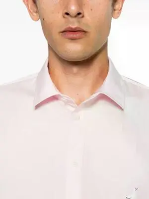 Moschino Embroidered-logo Shirt - Pink