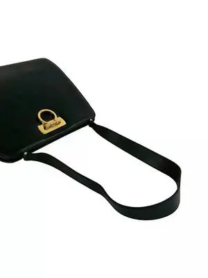 FERRAGAMO 1990-2000 Leather Gancini Shoulder Bag