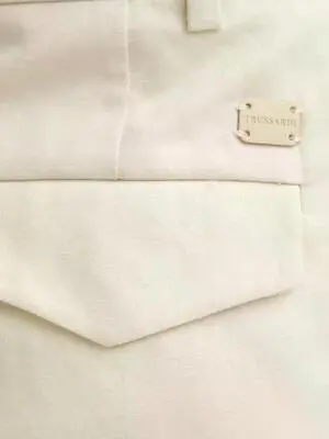 TRUSSARDI Pleated Logo-patch Shorts