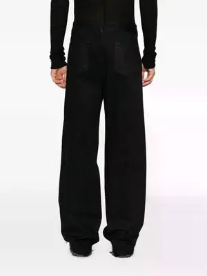 Rick Owens Geth Raw-cut Wide-leg Jeans