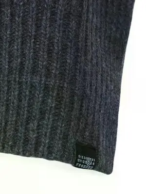 MAISON MARGIELA Ribbed Knit Half-zip Vest - Grey