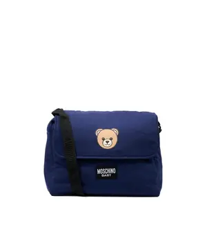 Moschino Teddy Bear Patch Shoulder Bag - Blue