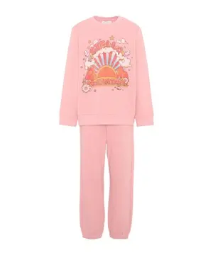 Stella McCartney Sweatshirt And Sweatpants Set With Graphic Detail