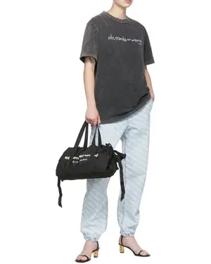 Alexander Wang Distressed Logo T-shirt