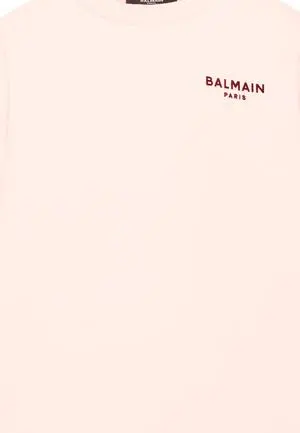 Balmain Logo-print Long-sleeve Dress