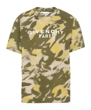 Givenchy Tie-dye Logo-print T-shirt - Green