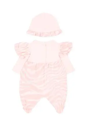 Balmain Zebra-print Ruffled Babywear Set