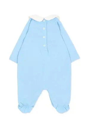 Balmain Logo-print Bib Bodysuit And Beanie Set