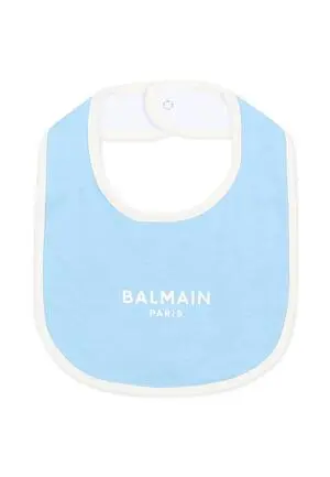 Balmain Logo-print Bib Bodysuit And Beanie Set