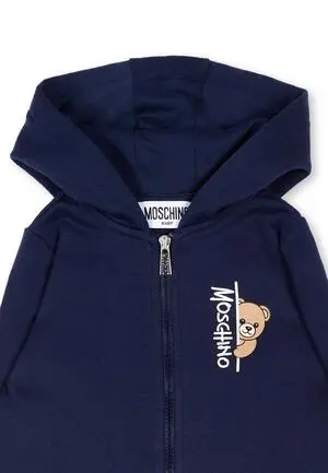 Moschino Hooded Full Zip Tracksuit With Teddy Bear Graphic