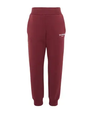 Balmain Logo-print Track Pants - Bordeaux Red