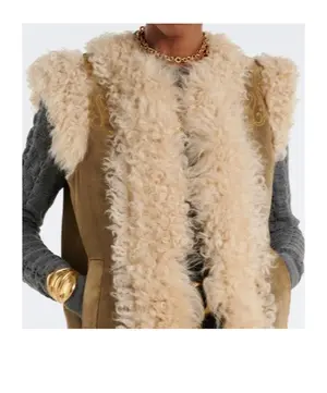 Etro Shearling-lined Embroidered Vest