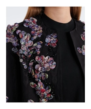 Dries Van Noten Vonda Appliqué-embellished Cropped Jacket