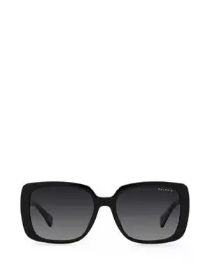 RALPH EYEWEAR Logo Detail Square Frame Sunglasses - Black