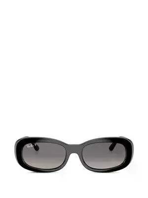 Ray-ban Oval-frame Sunglasses - Black