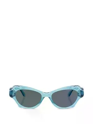 SWAROVSKI Crystal-embellished Cat-eye Sunglasses - Blue
