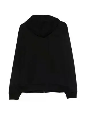 Karl Lagerfeld Zip-up Drawstring Hoodie - Black