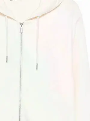 Karl Lagerfeld Logo-embossed Zip-up Hoodie