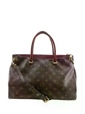 LOUIS VUITTON 2014 Monogram Pallas Mm Satchel - Brown