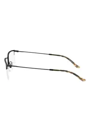 Emporio Armani Rectangle-frame Semi-rimless Glasses