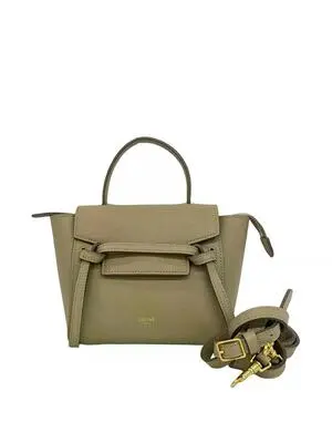 Celine Pico Grained Calfskin Belt Bag Satchel - Neutrals