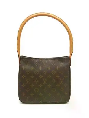 LOUIS VUITTON 2002 Monogram Looping Mm Shoulder Bag - Brown