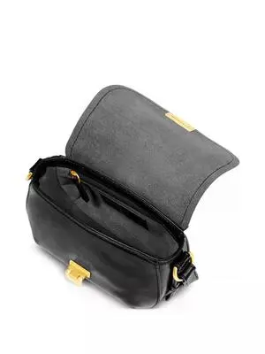 THE BRIDGE Federica Leather Flap-top Cross Body Bag - Black