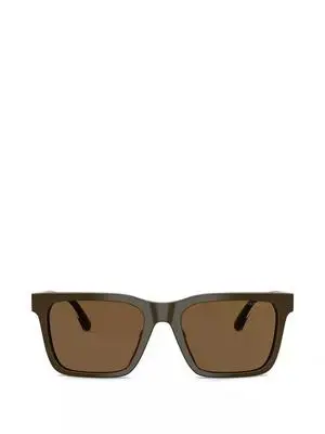 Emporio Armani Rectangle-frame Sunglasses - Brown