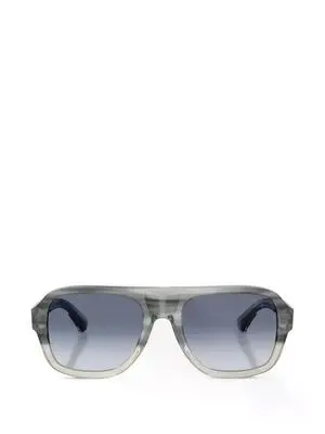 Burberry Striated Geometric Sunglasses - Grey