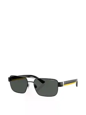 POLO RALPH LAUREN EYEWEAR Rectangle-frame Sunglasses - Black
