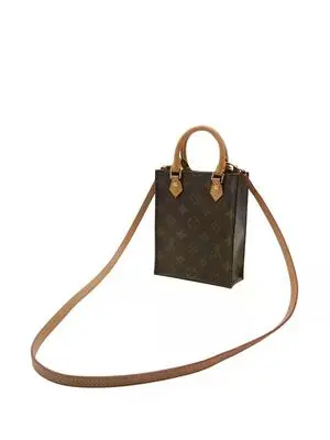 LOUIS VUITTON 2020 Monogram Petit Sac Plat Satchel