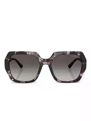 VOGUE EYEWEAR Geometric Embellishment Sunglasses - Brown