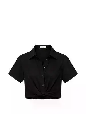 A.L.C. Lily Twist-detail Shirt - Black